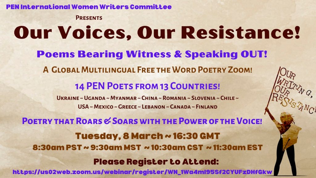 Our Voices, Our Resistance! A Reading with Pam Uschuk – Black Earth ...